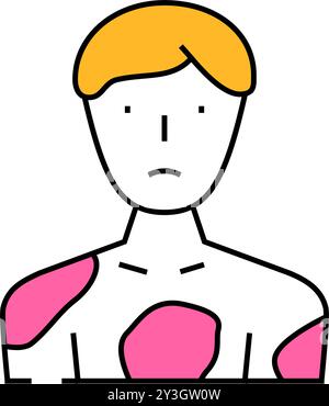 shingles skin disease icon color illustration Stock Vector Image & Art ...