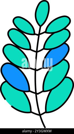 moringa bio vitamin food color icon vector. moringa bio vitamin food ...