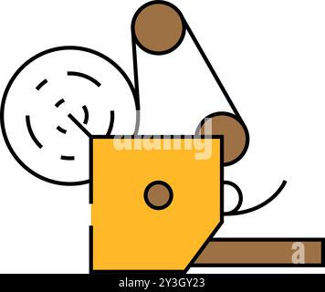 labeler factory tool color icon vector. labeler factory tool sign ...