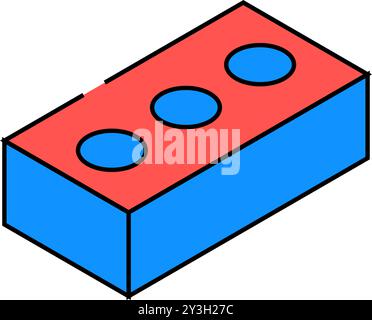 hollow brick color icon vector illustration Stock Vector Image & Art ...