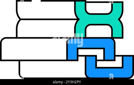 support structures, beams and channels building material line icon ...
