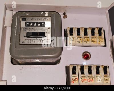 Cairo, Egypt, August 31 2024: Toshiba electrometer S23 single phase two ...