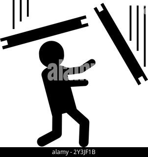 Safety First Sign, Falling Objects Stock Vector Image & Art - Alamy