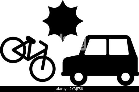 Pictograms for collision warning, safety signs, danger, and alerts ...