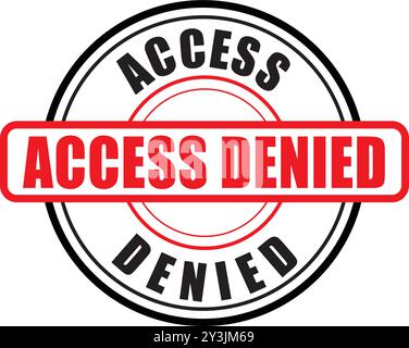 denied red round stamp Stock Vector Image & Art - Alamy