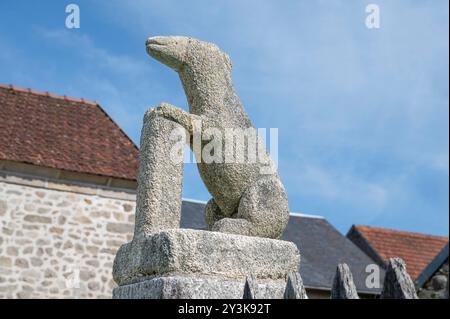 The postman François Michaud has adorned his small Limousin village ...