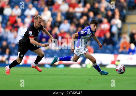 Blackburn Rovers' Owen Beck runs with the ball during the Sky Bet ...