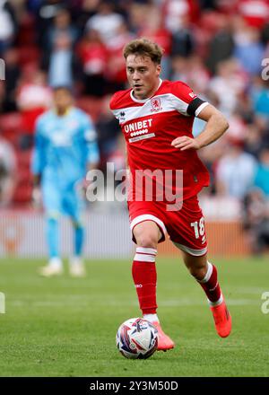 Middlesbrough's Aidan Morris during the Sky Bet Championship match at ...