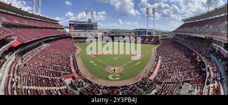 Cincinnati - September 5, 2024: Great American Ball Park panorama, home ...