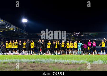 BREDA - (l-r) Clint Leemans of NAC Breda, Elias Mar Omarsson of NAC ...
