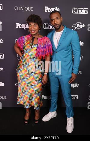 Shaina Farrow and Jay Pharoah attends the People + Chain Celebrate ...