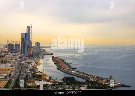 Jeddah skyline - Arial View - Jeddah city Saudi Arabia Stock Photo - Alamy
