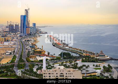 Jeddah skyline - Arial View - Jeddah city Saudi Arabia Stock Photo - Alamy