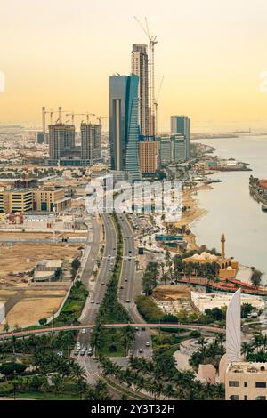 Jeddah skyline - Arial View - Jeddah city Saudi Arabia Stock Photo - Alamy