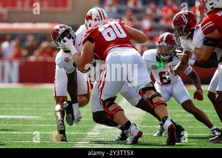 Wisconsin offensive lineman Joe Huber (OL19) poses for a portrait at ...