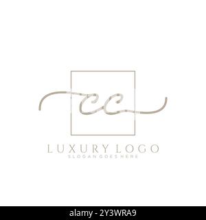 CC Initial handwriting logo design Stock Vector Image & Art - Alamy