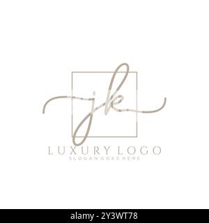 JK Initial handwriting logo design Stock Vector Image & Art - Alamy