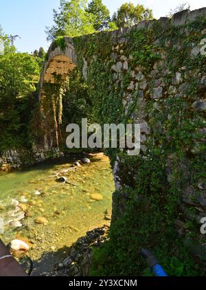The Historical Caglayan Bridge in Findikli, Rize, Turkey was built ...