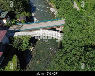 The Historical Caglayan Bridge in Findikli, Rize, Turkey was built ...