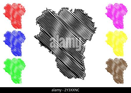 Lockyer Valley Region (Commonwealth of Australia, Queensland state) map ...