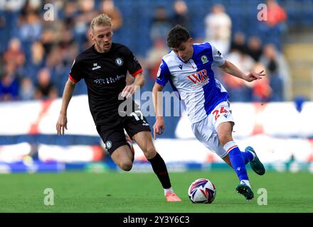 Blackburn Rovers' Owen Beck runs with the ball during the Sky Bet ...