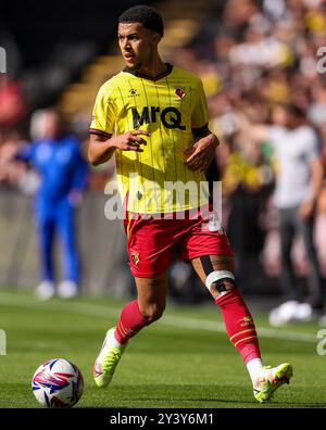 Watford's Ryan Andrews during the Sky Bet Championship at Vicarage Road ...