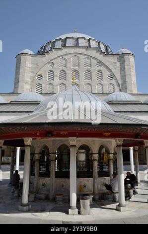 A beautiful view of Mihrimah Sultan Mosque in Istanbul, Turkey Stock ...