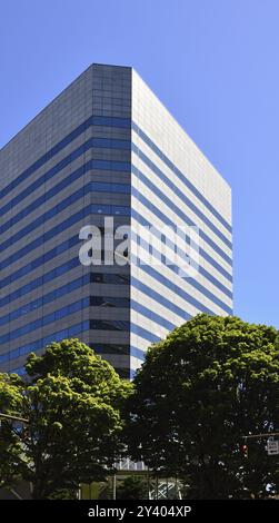 Skyscraper and modern buildings, Portland OR Stock Photo - Alamy