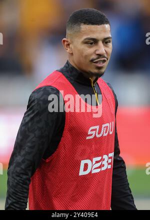 Wolverhampton Wanderers' Andre warms up, before the Premier League ...
