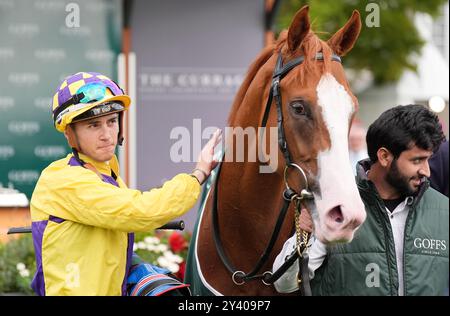 Jockey Dylan Browne McMonagle (left) and trainer Joseph O'Brien after ...