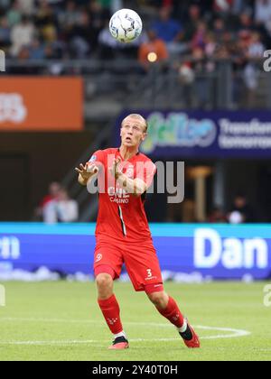 ALMERE - (l-r) Joey Jacobs of Almere City FC, Richonell Margaret of RKC Waalwijk during the ...