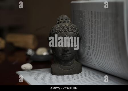 photographing a buddha statue named Siddhartha Gautama which is the ...