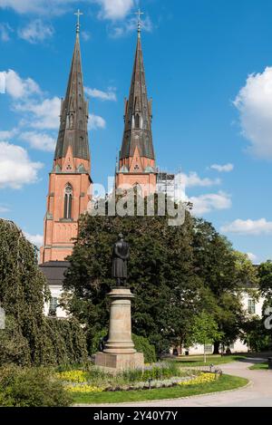 Uppsala, Uppland Sweden - 07 27 2019- People of mixed ages and gender ...