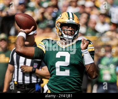 Green Bay Packers quarterback Malik Willis during a preseason NFL ...