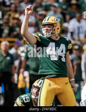 Green Bay Packers place kicker Mark McNamee a during a preseason NFL ...