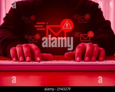 SMS spam, fake text message phishing from scammer concept. Spam text ...