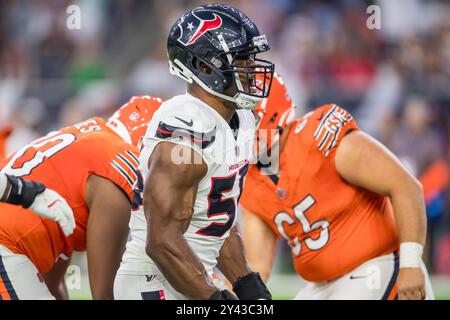 Houston Texans defensive end Danielle Hunter (55) looks on during the ...