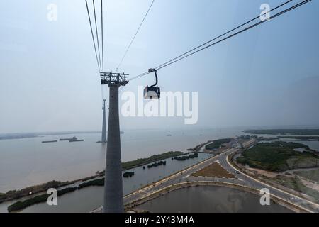 Cat Hai to Phu Long cable car route, the highest cable car pillar in ...