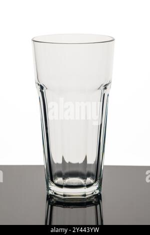 Front view of empty rocks glass isolated on white Stock Photo - Alamy