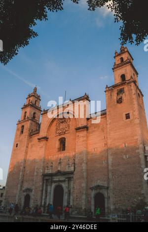 Ancient Facade of the Merida Church, Mexico Stock Photo - Alamy