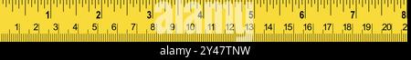 Ruler measurement scales. Inch, centimeter and mixed rulers, precise metric and imperial scales ...