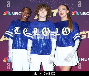 LOS ANGELES - AUG 13: Los Osos High School dance group, Emily Gold (far ...