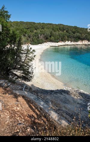 Amazing view of Emplisi Fiskardo Beach, Cephalonia, Ionian Islands ...