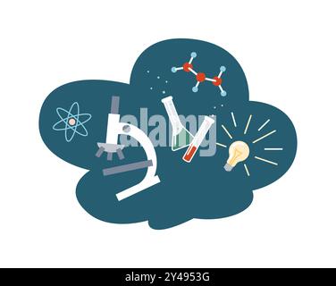 microscope science icon image Stock Vector Image & Art - Alamy