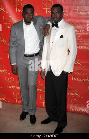 Sean Diddy Combs with his wax figure at the unveiling of the Sean Diddy ...