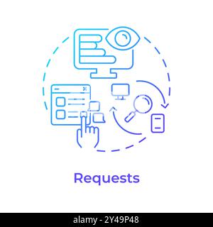 CDN blue gradient concept icon Stock Vector Image & Art - Alamy