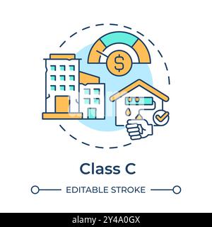 Property class A multi color concept icon Stock Vector Image & Art - Alamy
