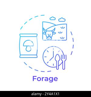 Silage blue gradient concept icon Stock Vector Image & Art - Alamy
