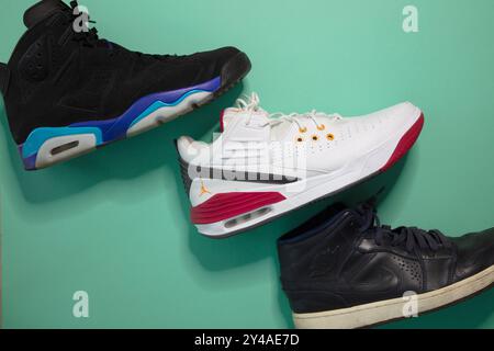 a beautiful shot of the Nike Air Jordan 6 Retro Aqua Basketball shoe ...