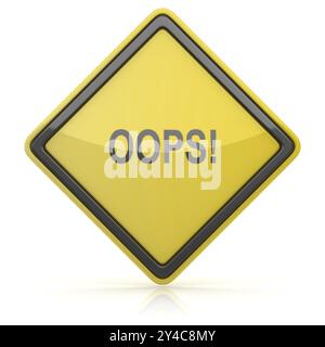 Oops Road Sign Stock Photo - Alamy